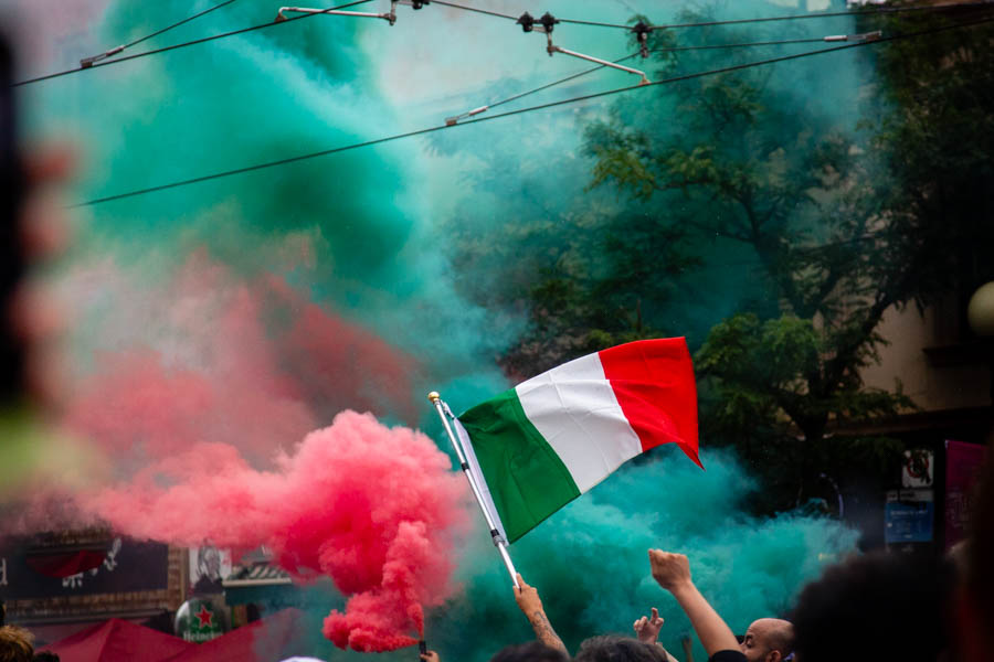 Euro 2020 Victory in Little Italy Toronto - Tony Cicero Photography